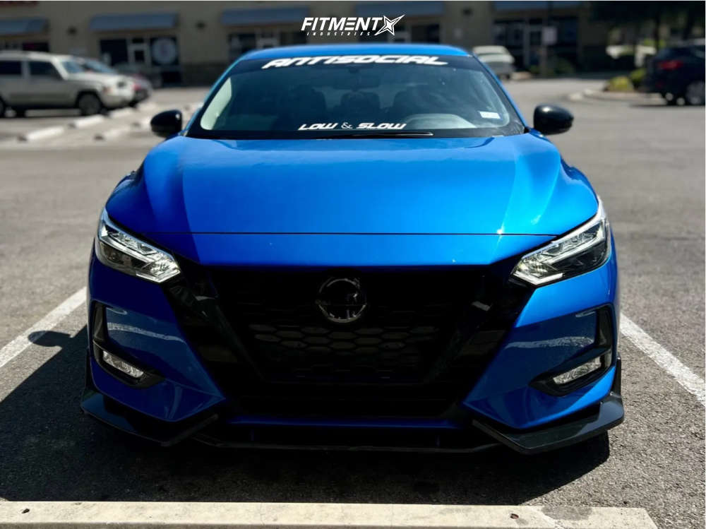 2021 Nissan Sentra SR with 18x8 Enkei Kojin and Hankook 245x45 on ...