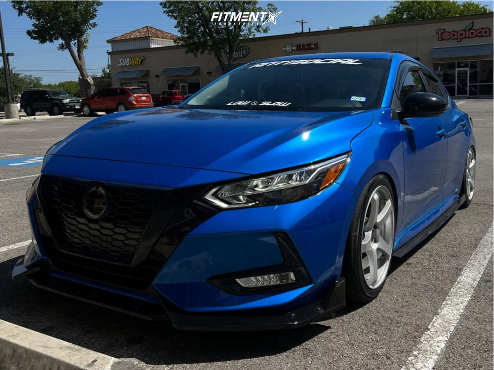 2021 Nissan Sentra SR with 18x8 Enkei Kojin and Hankook 245x45 on ...