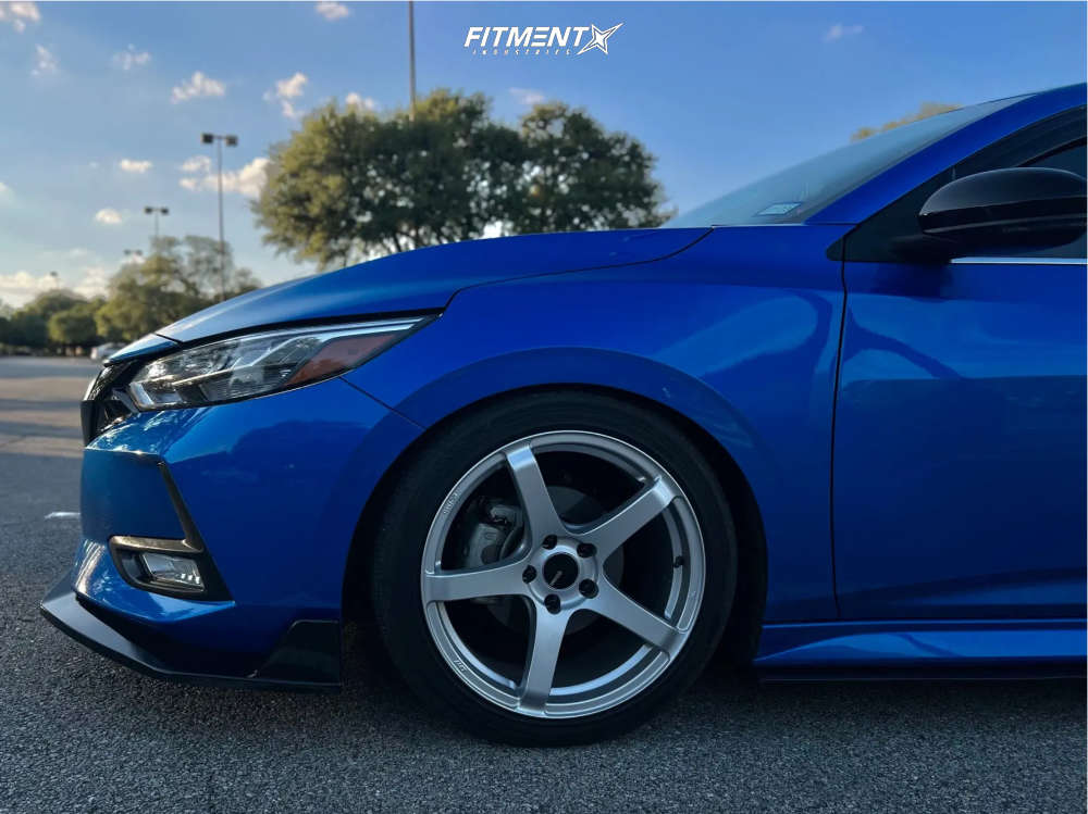 2021 Nissan Sentra SR with 18x8 Enkei Kojin and Hankook 245x45 on ...