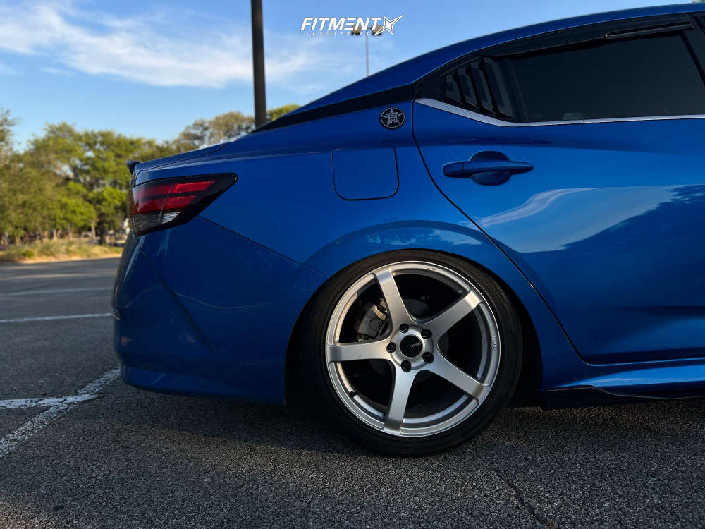 2021 Nissan Sentra SR with 18x8 Enkei Kojin and Hankook 245x45 on ...