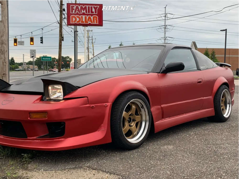 1991 Nissan 240SX Base with 17x10 Work Meister S1 2p and General 245x40 ...