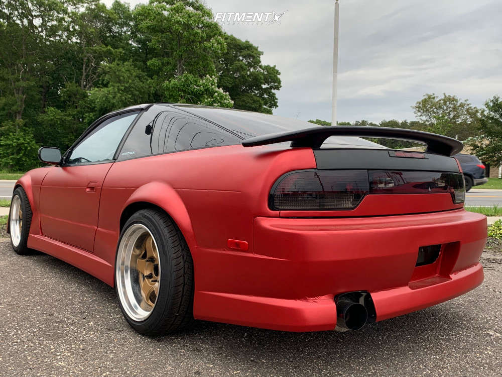 1991 Nissan 240SX Base with 17x10 Work Meister S1 2p and General 245x40 ...