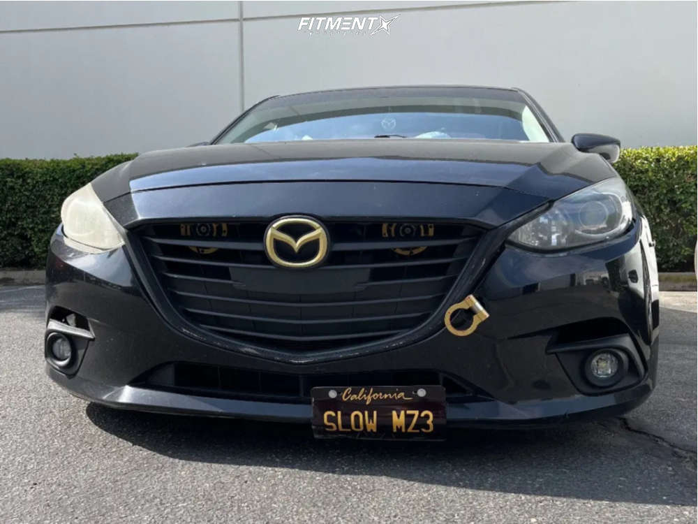 2015 Mazda 3 I Sport with 18x9.5 Motegi Mr154 and Nexen 225x40 on Air ...