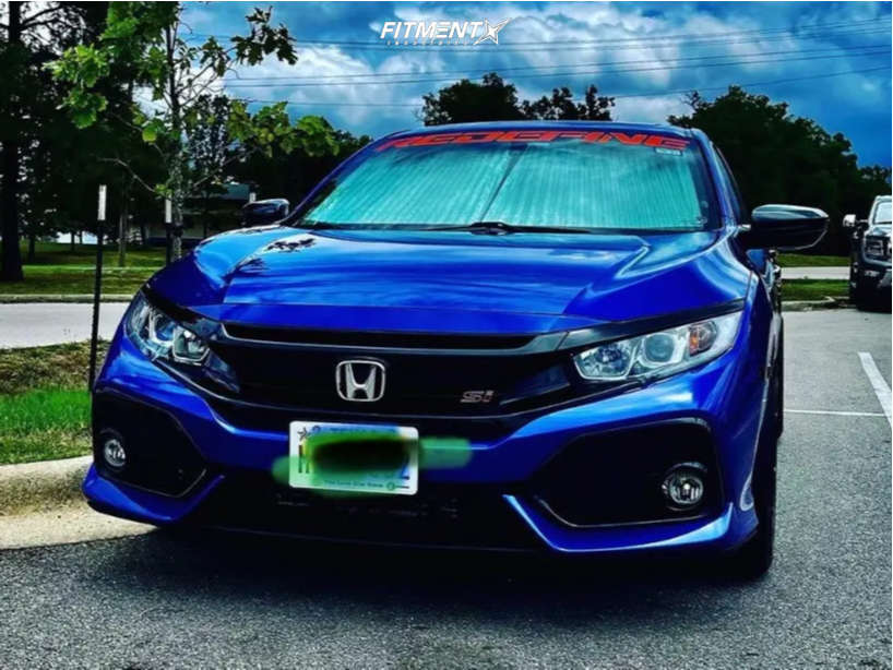 2019 Honda Civic Si with 18x9.5 Aodhan Aff7 and Michelin 255x35 on ...
