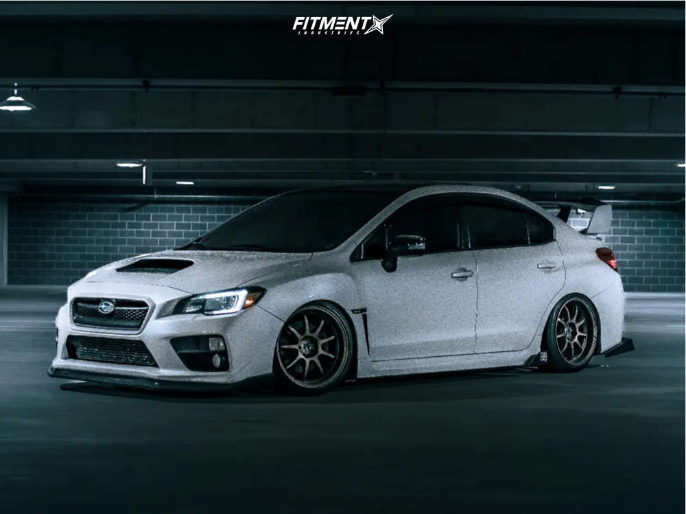2017 Subaru WRX Limited with 18x9.5 Work Emotion D9r and Continental ...
