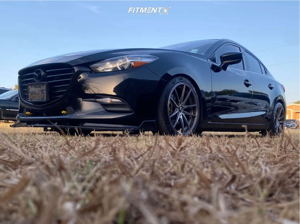 2018 Mazda 3 Touring with 18x8.5 Konig Oversteer and Nexen 225x40 on ...