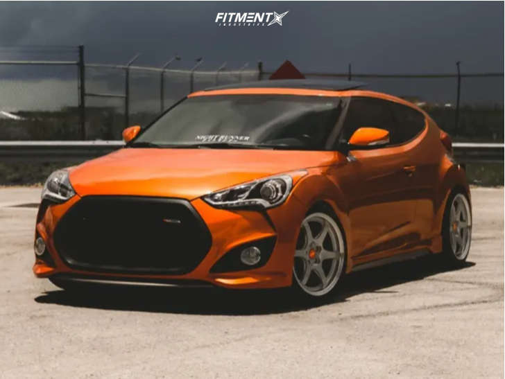 2016 Hyundai Veloster Turbo with 18x9.5 ESR AP6 and Hankook 225x40 on ...