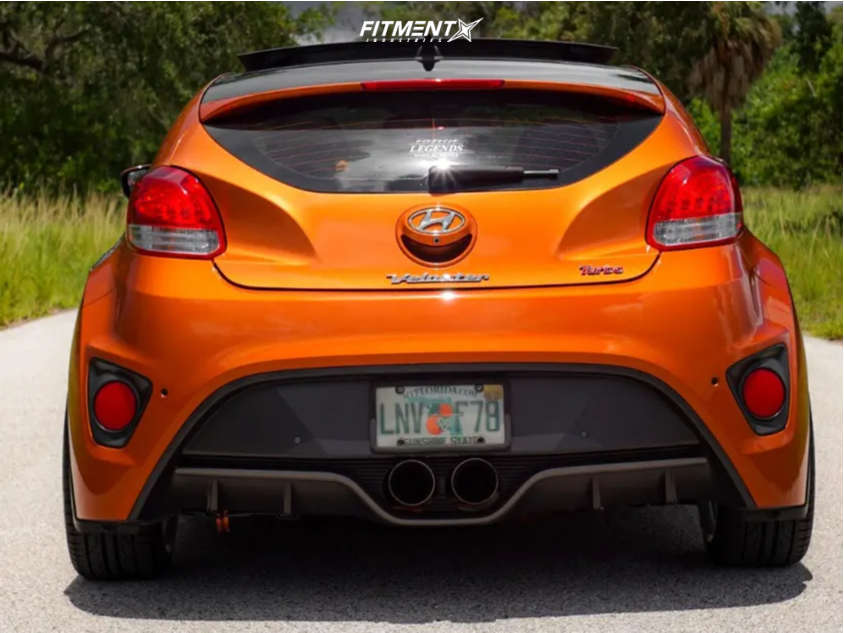 2016 Hyundai Veloster Turbo with 18x9.5 ESR AP6 and Hankook 225x40 on ...