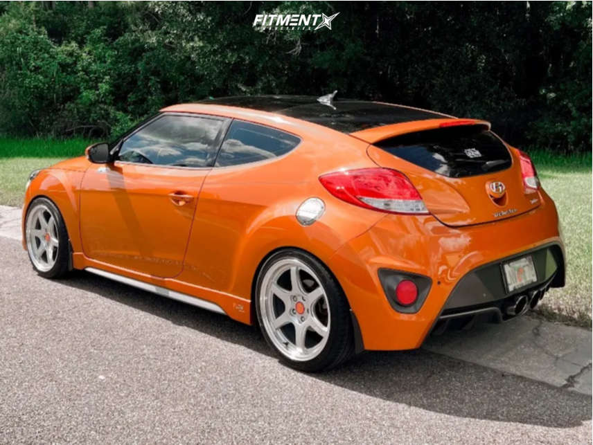 2016 Hyundai Veloster Turbo with 18x9.5 ESR AP6 and Hankook 225x40 on ...