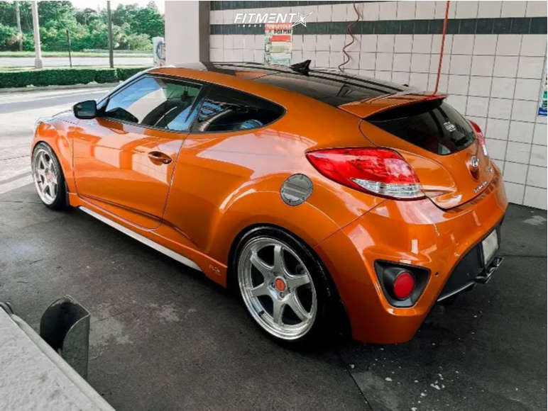 2016 Hyundai Veloster Turbo with 18x9.5 ESR AP6 and Hankook 225x40 on ...