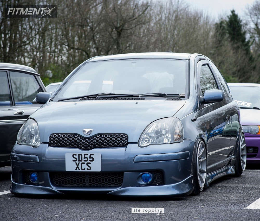 2005 Toyota Yaris Base with 15x8 Axe Ex8 and Nankang 165x50 on Air ...