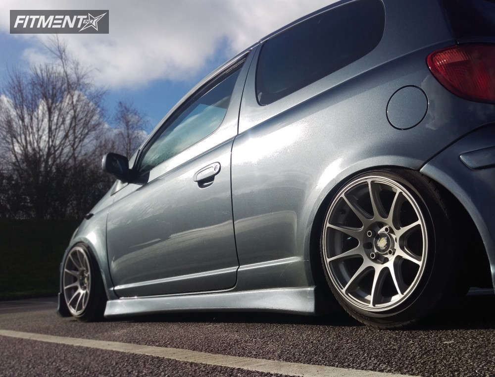 2005 Toyota Yaris Base with 15x8 Axe Ex8 and Nankang 165x50 on Air ...