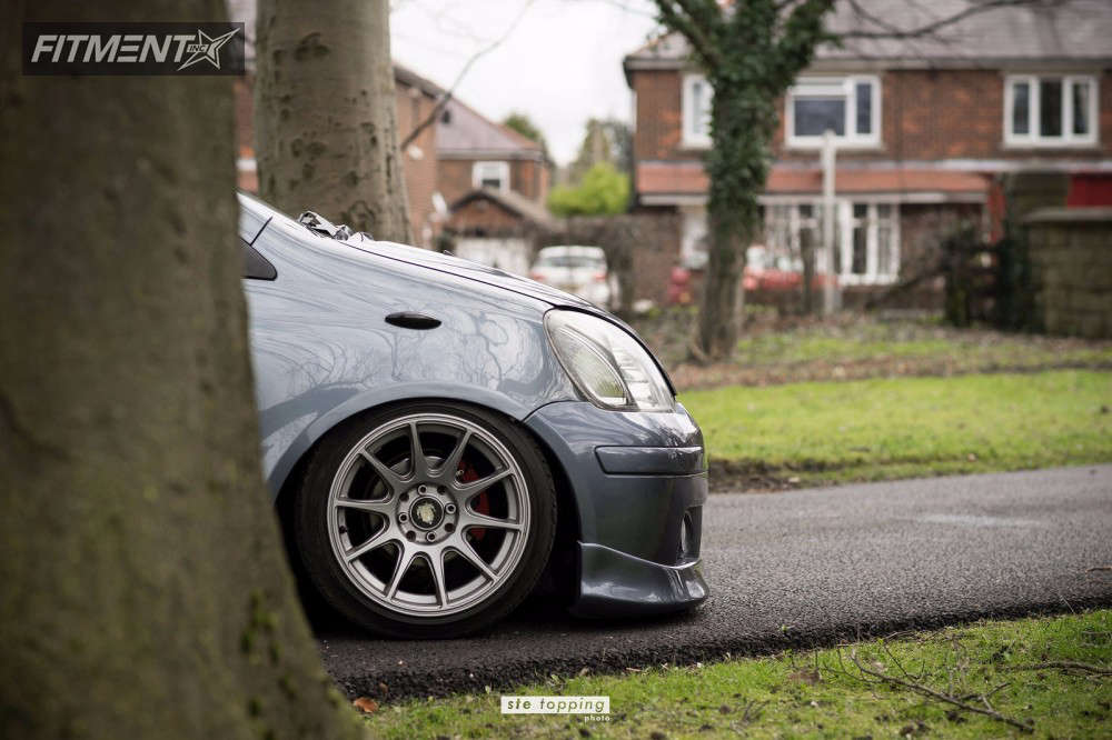 2005 Toyota Yaris Base with 15x8 Axe Ex8 and Nankang 165x50 on Air ...