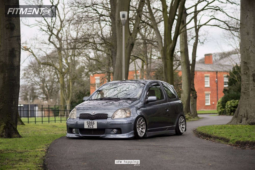 2005 Toyota Yaris Base with 15x8 Axe Ex8 and Nankang 165x50 on Air ...