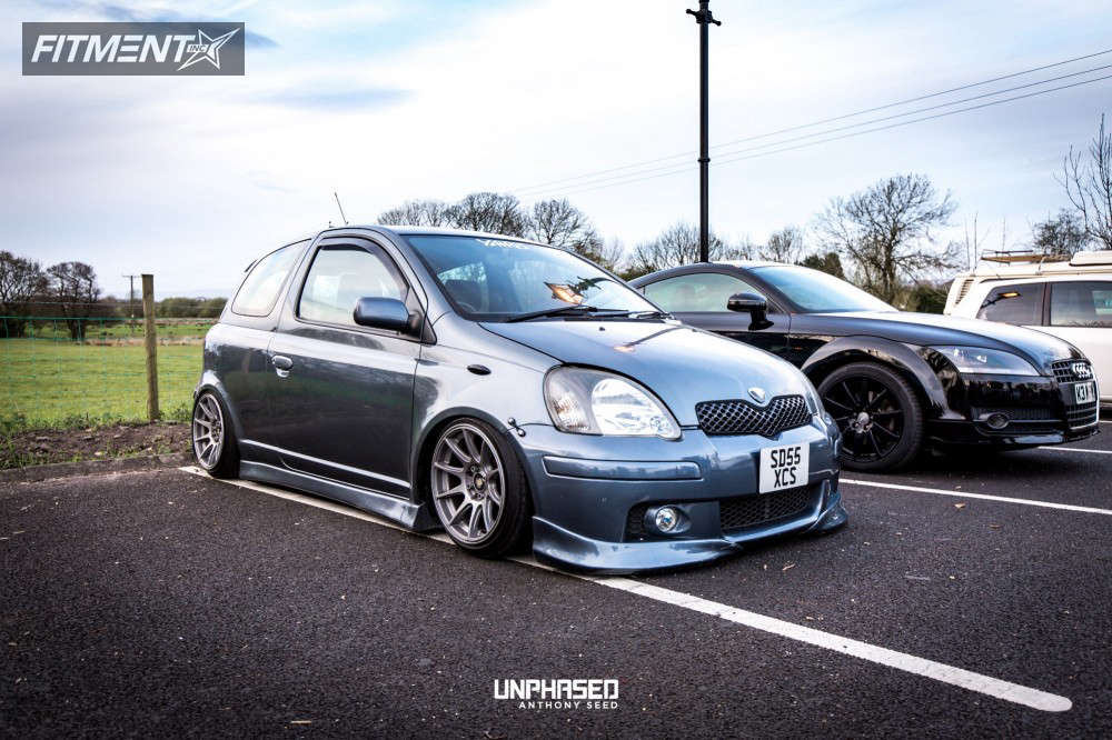 2005 Toyota Yaris Base with 15x8 Axe Ex8 and Nankang 165x50 on Air ...