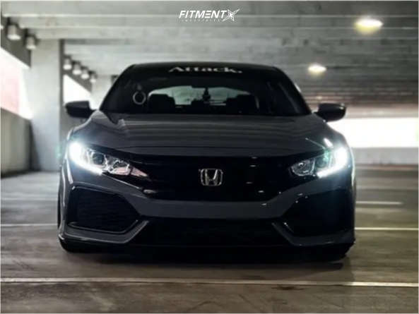 2019 Honda Civic LX with 18x9 BBS Lm and Achilles 215x40 on Coilovers | 2345099 | Fitment Industries