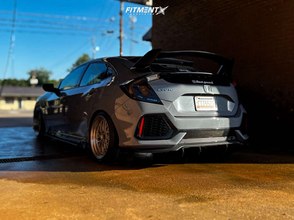 2019 Honda Civic LX with 18x9 BBS Lm and Achilles 215x40 on Coilovers | 2345099 | Fitment Industries