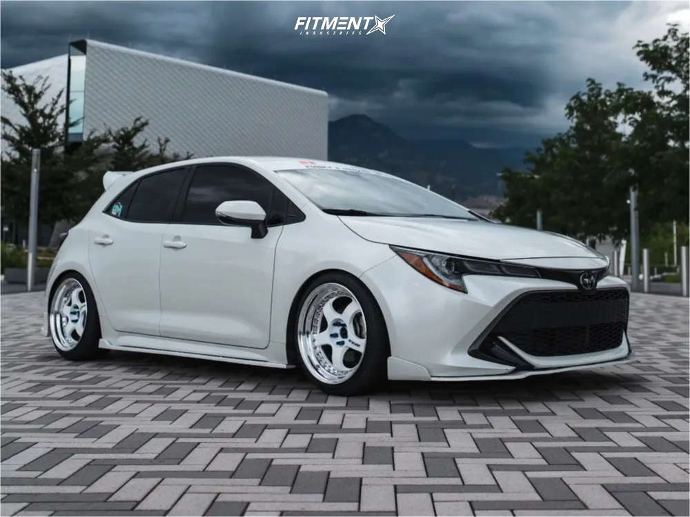 2019 Toyota Corolla SE with 18x9.5 Work Meister S1 3p and Nitto 225x40 ...