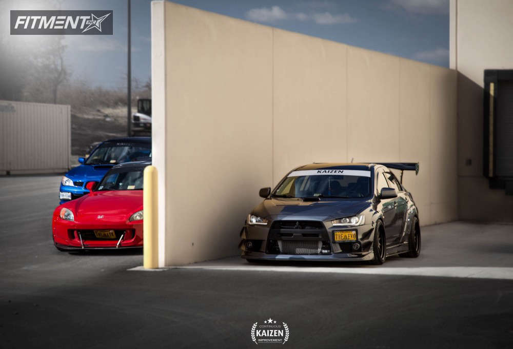 2011 Mitsubishi Lancer Evolution GSR with 18x10.5 SSR SP5 and Toyo ...