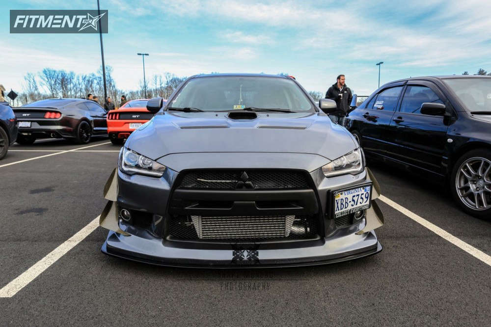 2011 Mitsubishi Lancer Evolution GSR with 18x10.5 SSR SP5 and Toyo ...