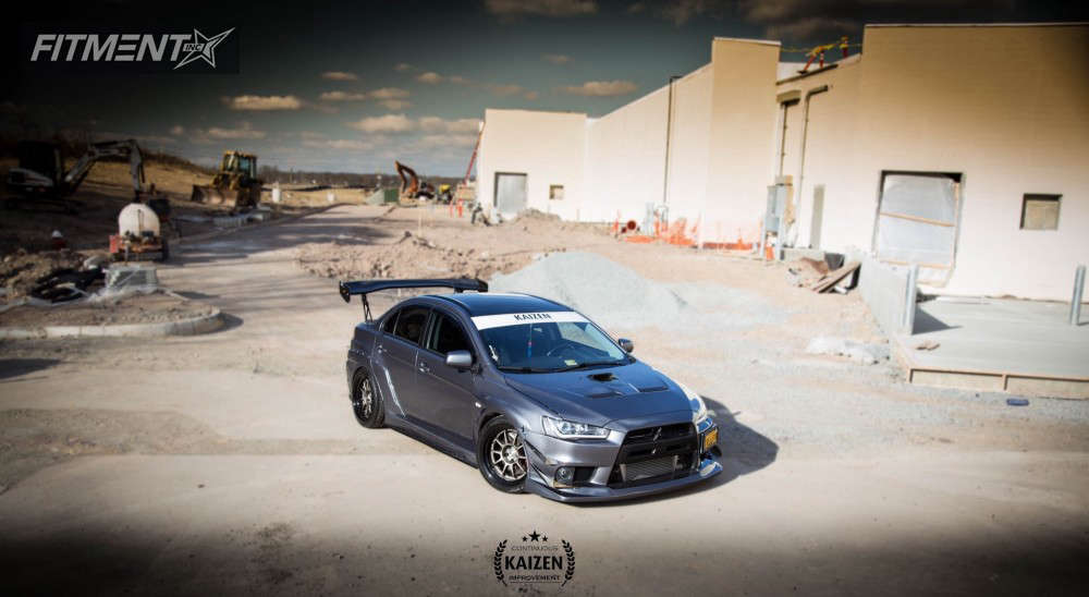 2011 Mitsubishi Lancer Evolution GSR with 18x10.5 SSR SP5 and Toyo ...