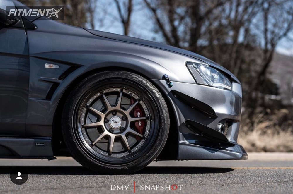 2011 Mitsubishi Lancer Evolution GSR with 18x10.5 SSR SP5 and Toyo ...
