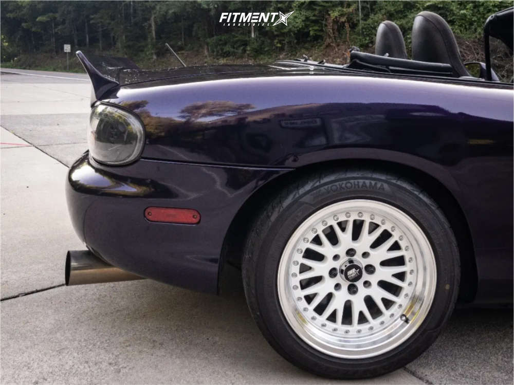 2002 Mazda Miata SE with 15x8 MST Mt10 and Yokohama 205x45 on Coilovers ...