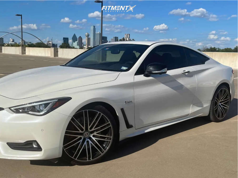 2020 INFINITI Q60 Red Sport 400 with 20x9 Curva Cff50 and Continental ...