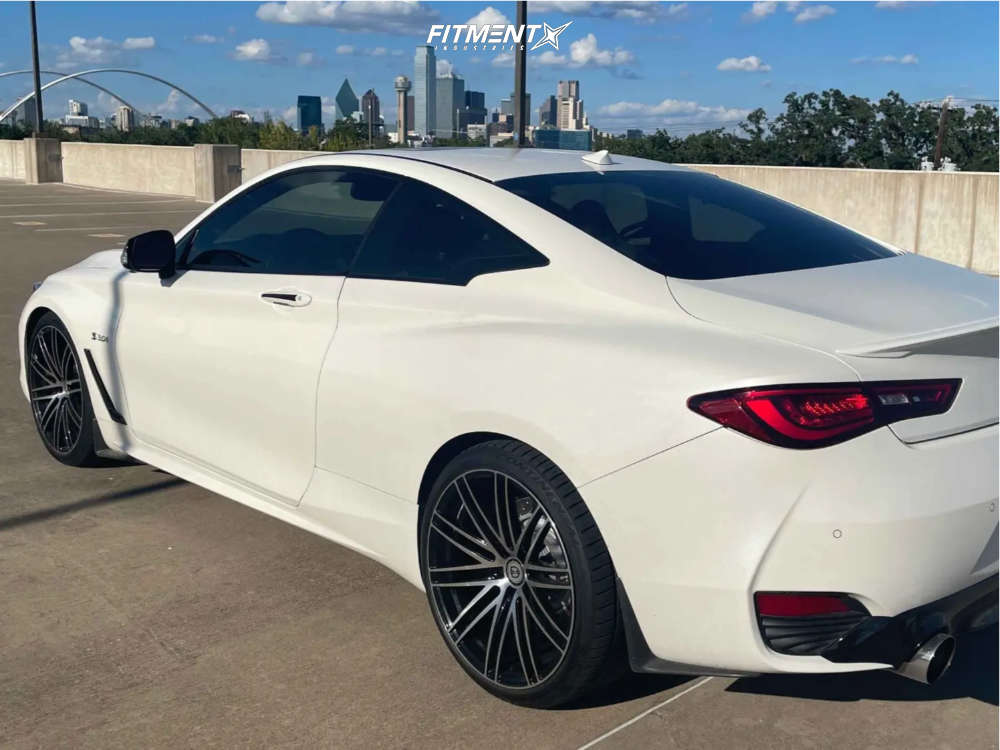 2020 INFINITI Q60 Red Sport 400 with 20x9 Curva Cff50 and Continental ...