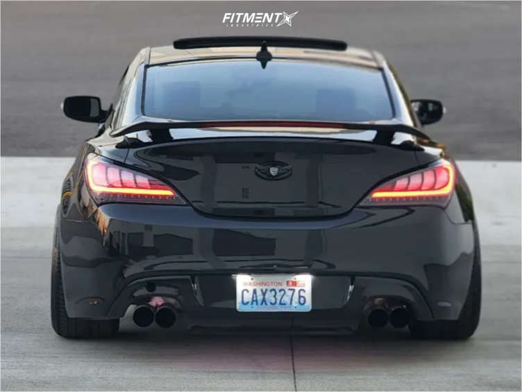 2012 Hyundai Genesis Coupe 3.8 Track with 19x9.5 Aodhan Ds07 and ...