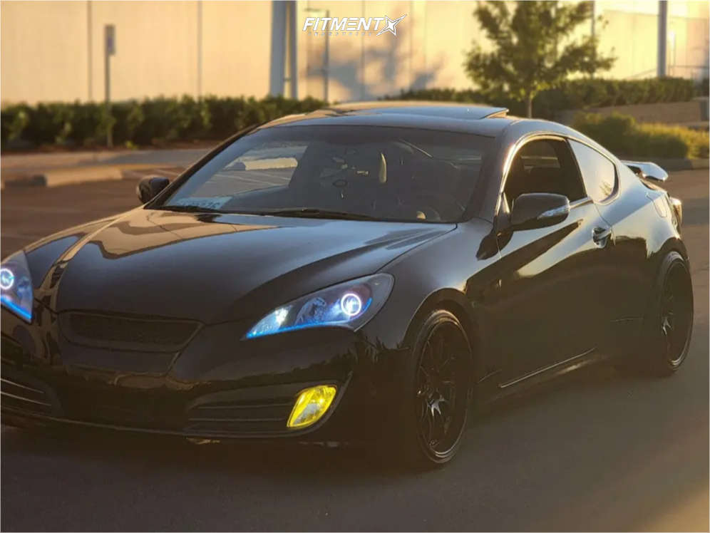 2012 Hyundai Genesis Coupe 3.8 Track with 19x9.5 Aodhan Ds07 and ...