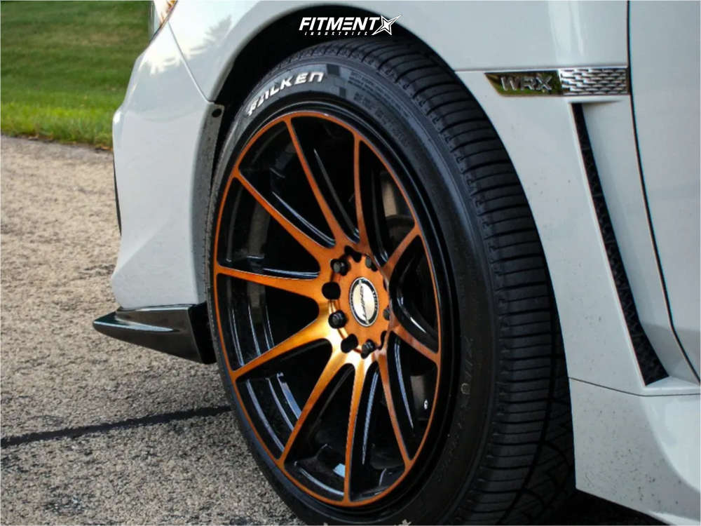 2018 Subaru WRX Base with 18x9 Shift Gear and Falken 235x40 on Stock ...