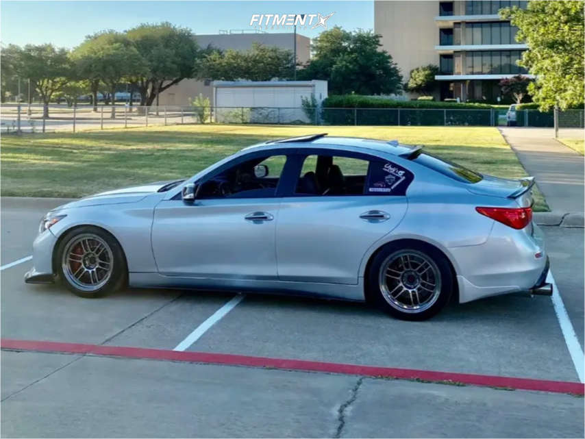 2015 INFINITI Q50 Sport with 18x9.5 Enkei Rpf1 and Kumho 235x45 on ...
