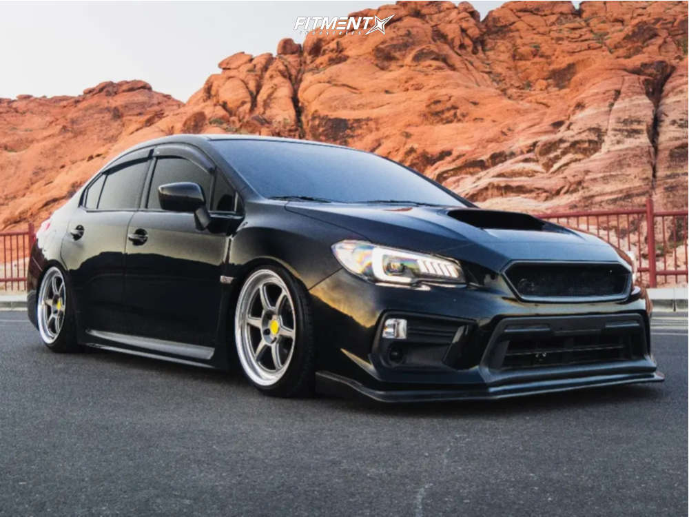 2021 Subaru WRX Base with 18x9.5 Kansei Roku and Delinte 215x40 on Air ...