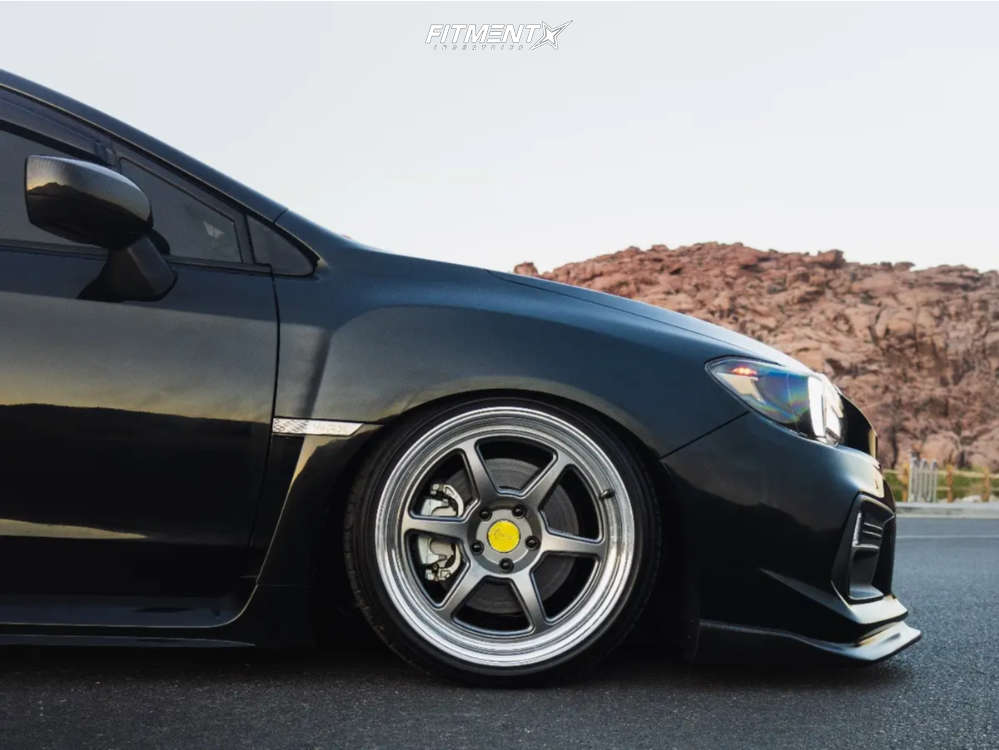 2021 Subaru WRX Base with 18x9.5 Kansei Roku and Delinte 215x40 on Air ...
