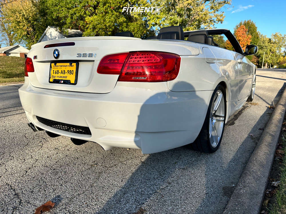2012 BMW 328i m-sport with 19x8.5 Axe EX12 and Nitto 235x35 on Stock ...