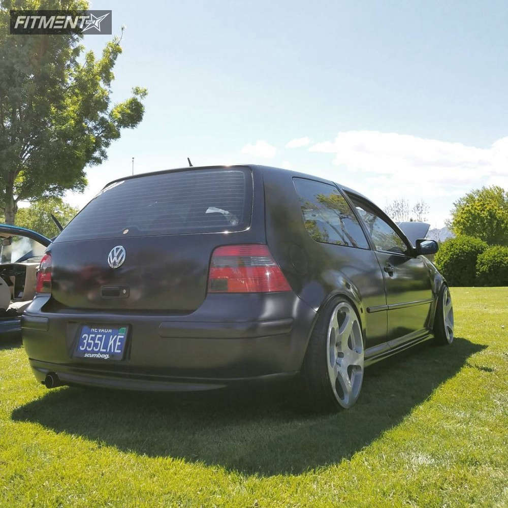2002 Volkswagen Golf GTI 1.8T with 18x9.5 Rotiform Nue and Nankang ...