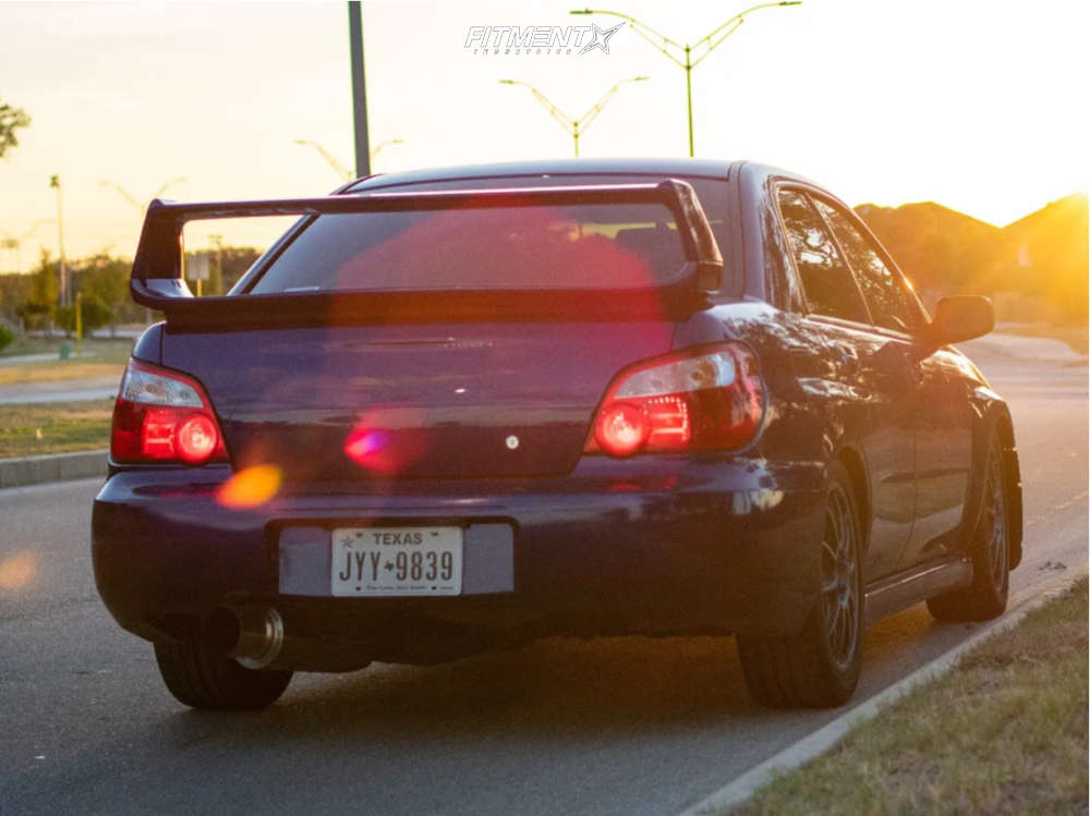 2004 Subaru Impreza WRX with 17x7 OZ Racing Prodrive and Michelin ...