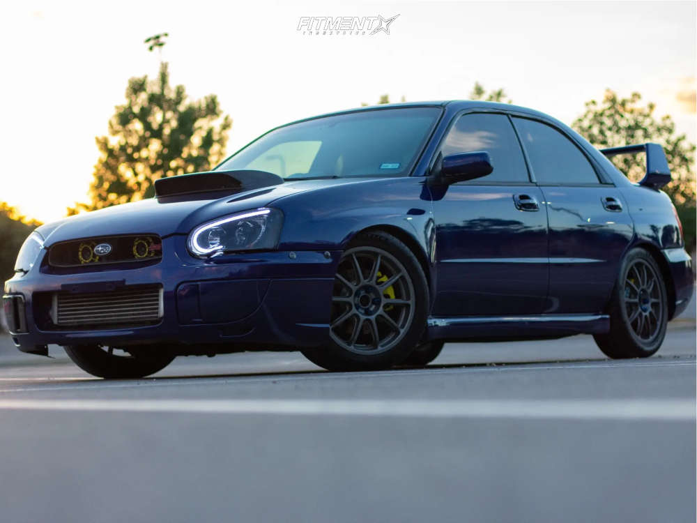 2004 Subaru Impreza WRX with 17x7 OZ Racing Prodrive and Michelin ...