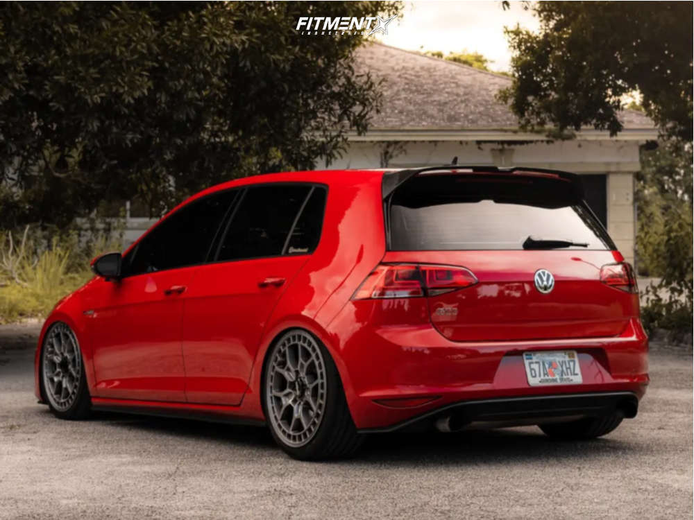 2016 Volkswagen GTI Autobahn with 19x8.5 Rotiform Zmo-m and Yokohama ...