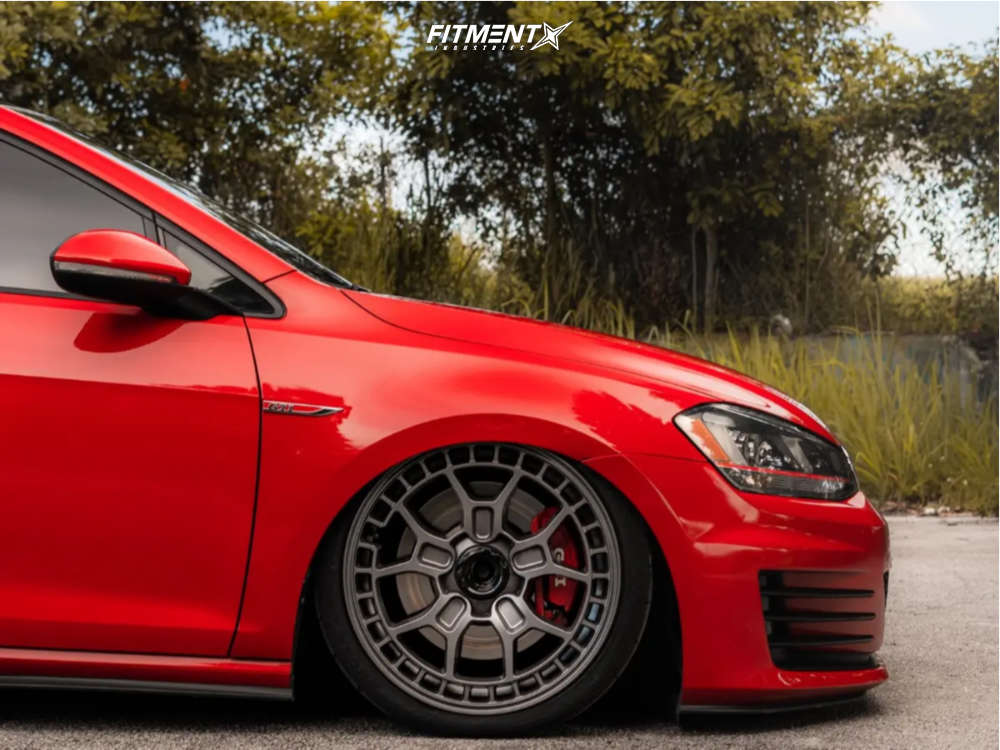 2016 Volkswagen GTI Autobahn with 19x8.5 Rotiform Zmo-m and Yokohama ...