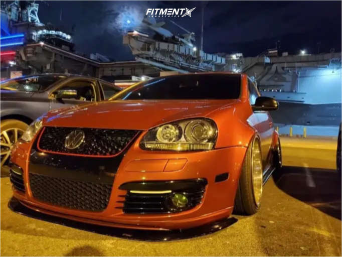 2006 Volkswagen GTI Base with 18x9.5 Revolve DTM.06 and Vercelli 215x40 on Air Suspension ...