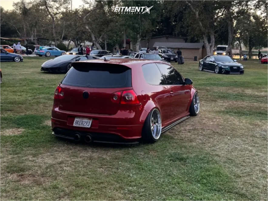 2006 Volkswagen GTI Base with 18x9.5 Revolve DTM.06 and Vercelli 215x40 on Air Suspension ...