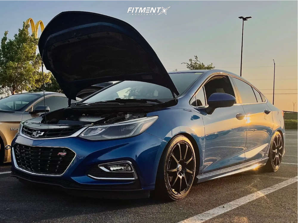 2018 Chevrolet Cruze LT with 17x8 Enkei Edr9 and Michelin 225x45 on ...