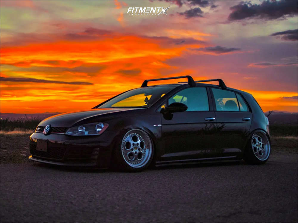 2017 Volkswagen GTI S with 18x8.5 Autostrada Monza and Lionhart 215x40 ...