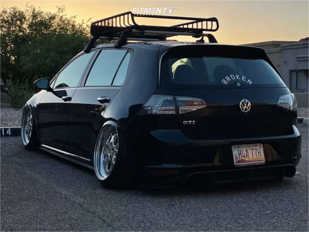 2017 Volkswagen GTI S with 18x8.5 Autostrada Monza and Lionhart 215x40 ...