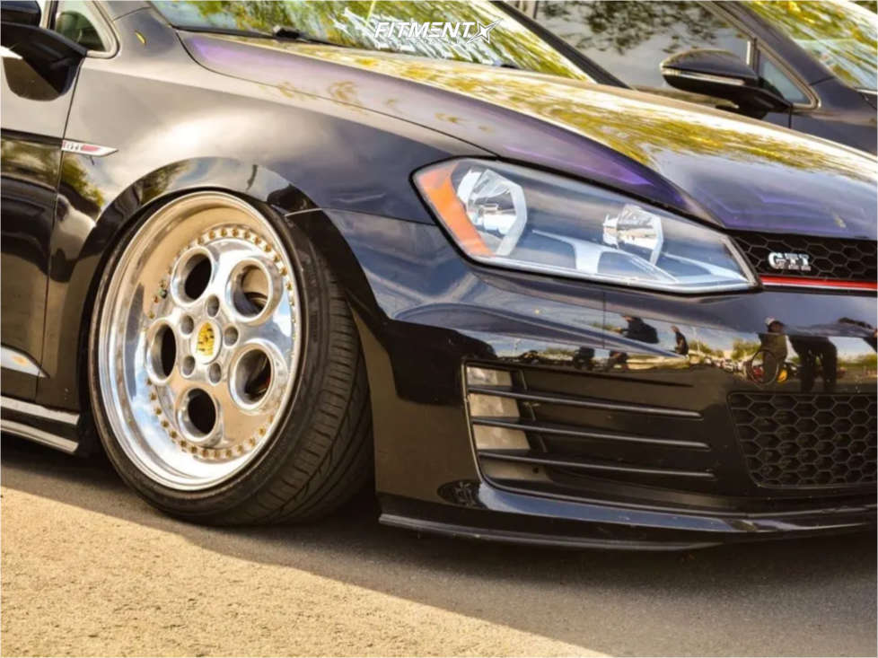 2017 Volkswagen GTI S with 18x8.5 Autostrada Monza and Lionhart 215x40 ...