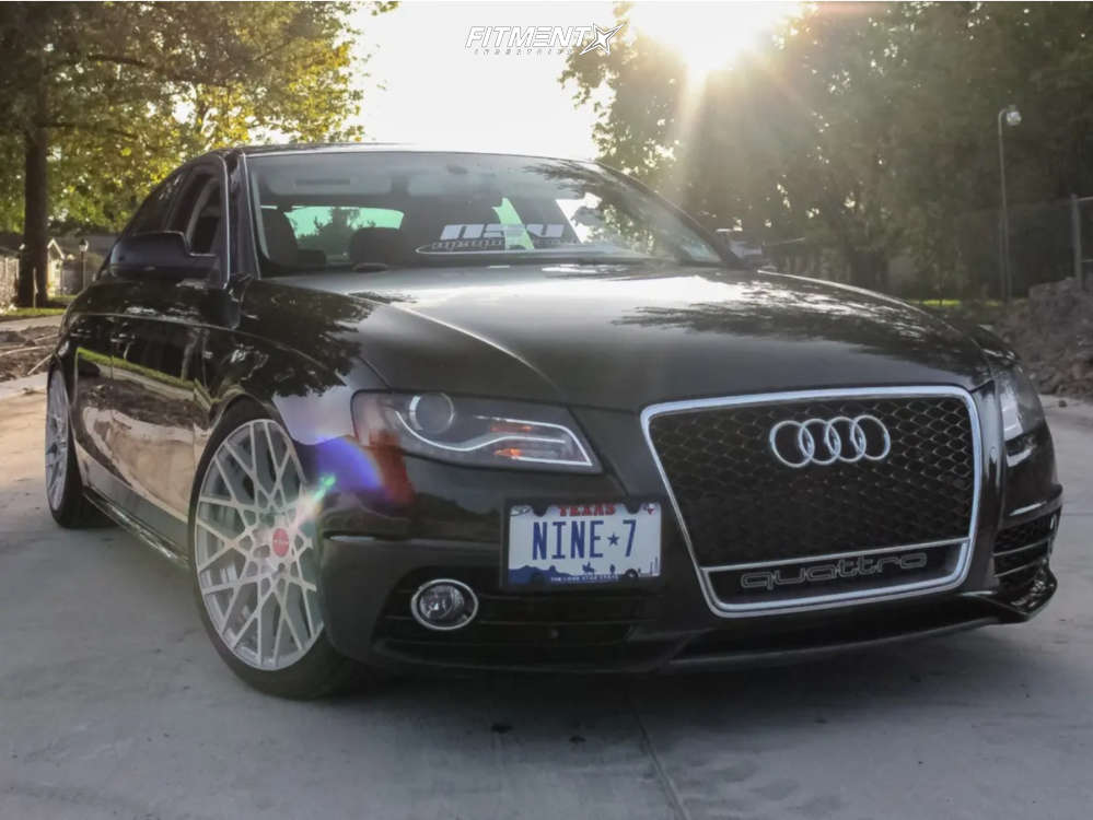 2012 Audi A4 Quattro Base with 19x8.5 Rotiform Blq and Yokohama 235x40 ...