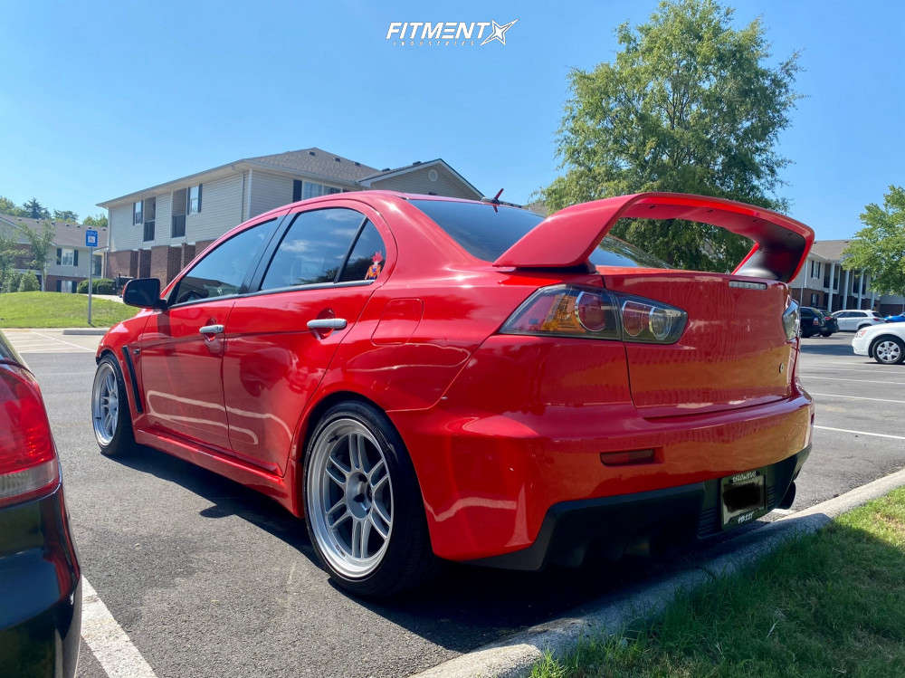 2008 Mitsubishi Lancer Evolution GSR with 18x9.5 Enkei Rpf1 and Toyo ...