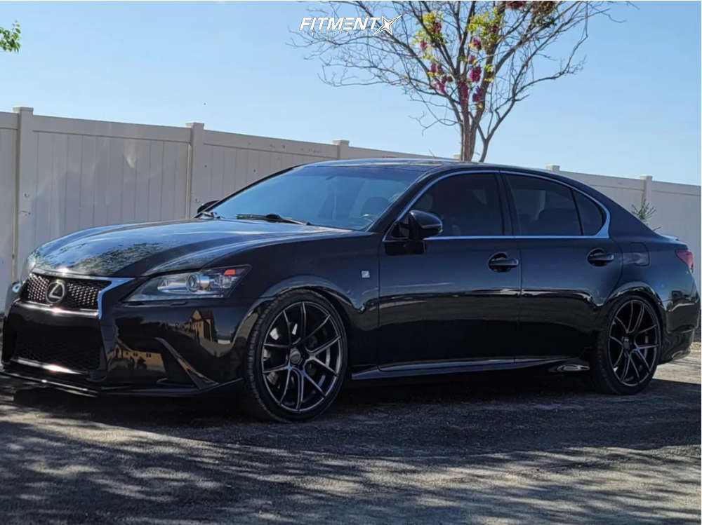 2014 Lexus GS350 F Sport with 20x9 AVID1 SL02 and Hankook 225x35 on ...